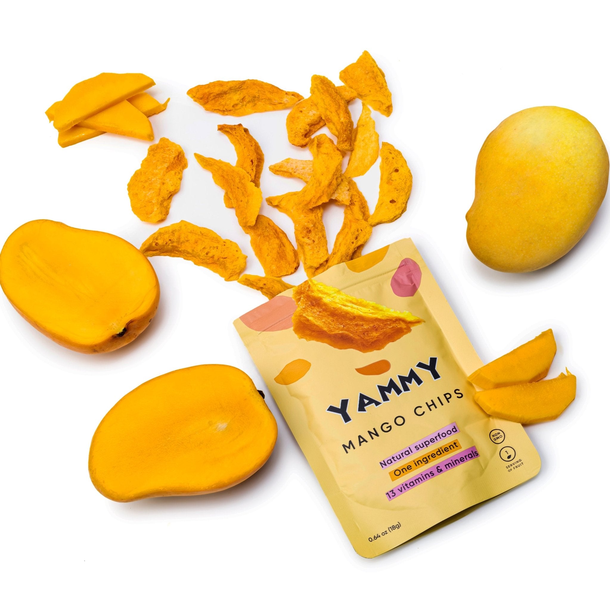Yammy Dried Mango Chips 1 Ingredient Superfood Snack – Yammy 1 ...